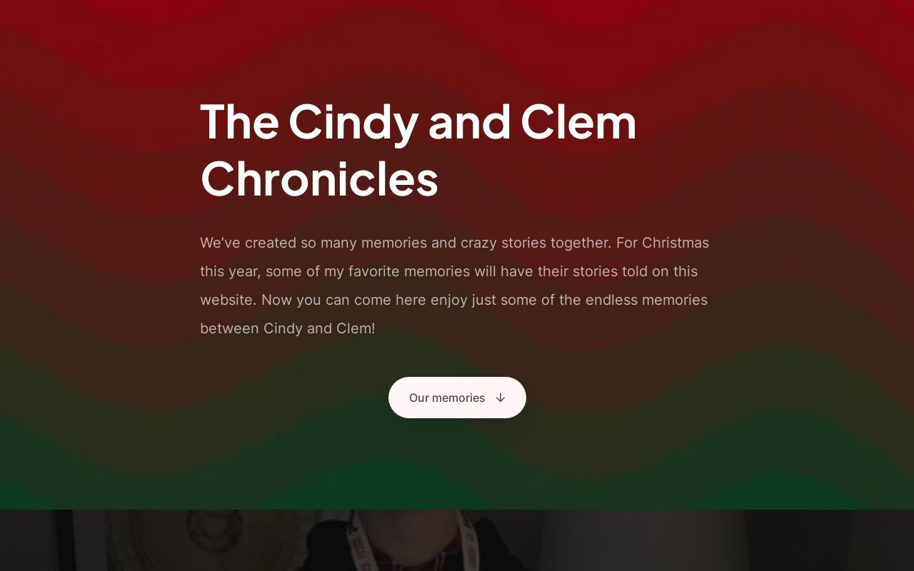 To Cindy, from Clem: Merry Christmas 2023